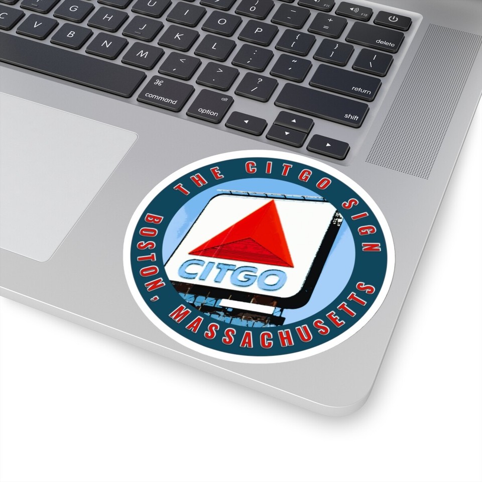 Historic Citgo Sign, Boston, MA - Kiss-Cut Stickers, Free shipping w ...