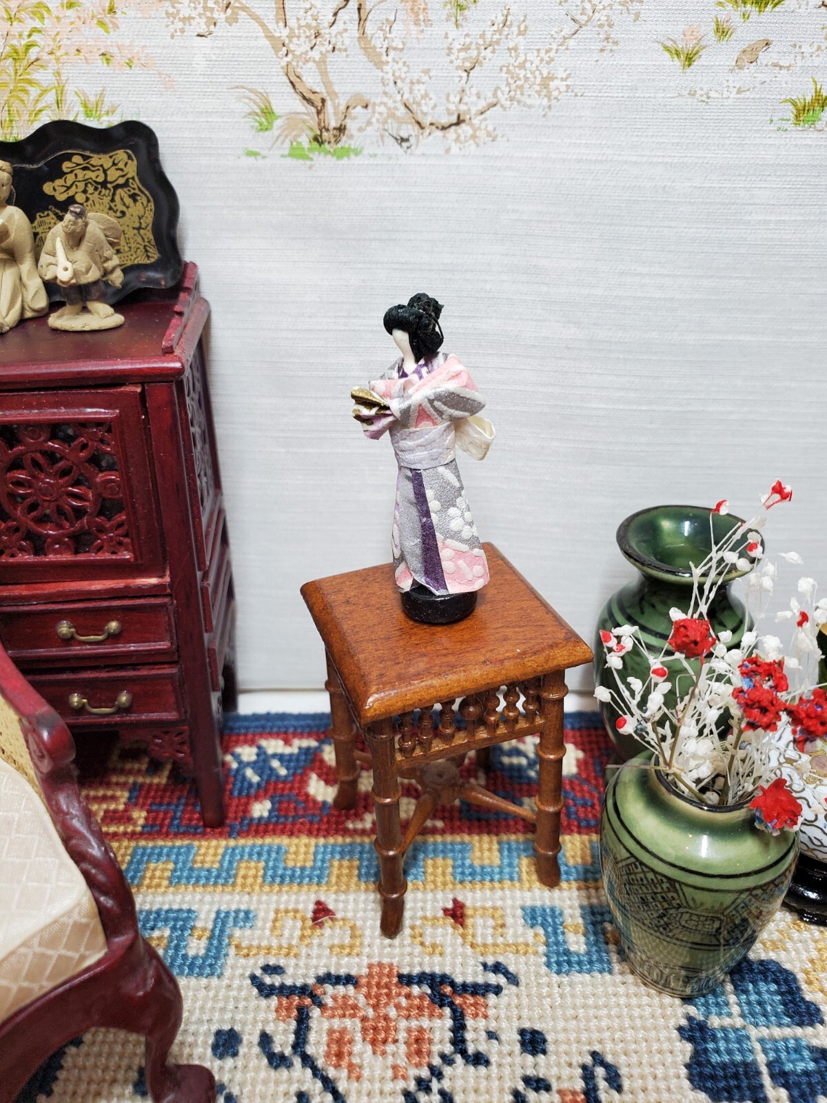 Miniature Dollhouse Japanese Geisha Art Doll By Alice Zinn | eBay