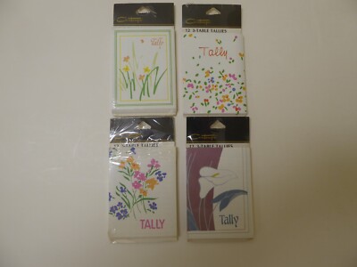 Contempo (4) Bridge Tallies for Two/Three Table Progressive Bridge (S3 ...