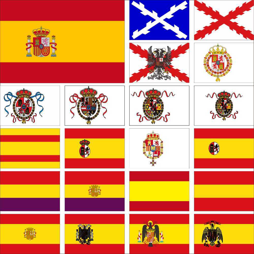 17th Century Spanish Flag Dutch Ceramic Tile Vintage Delftware