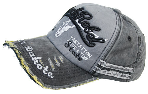 Cool4 VINTAGE 6-PANEL BASECAP Schwarz-Grau Retro Baseball Cap SBC32 | eBay.de