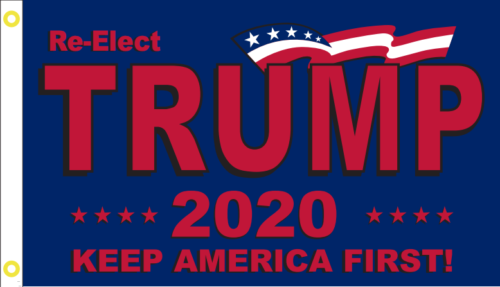 Re-Elect Trump America First Flag 3x5 FT Patriotic 2020 USA Republican ...