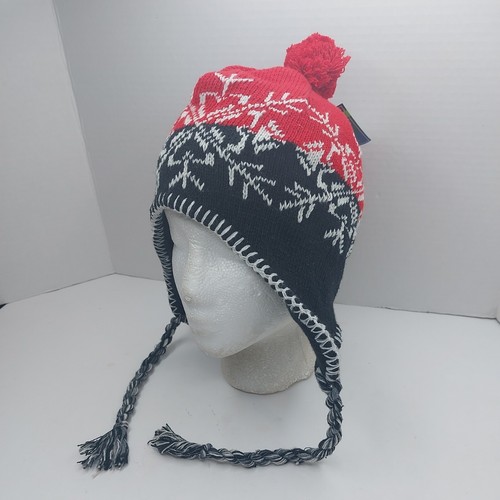 Kids Peruvian Knit Hat Youth Cap Red Black | eBay