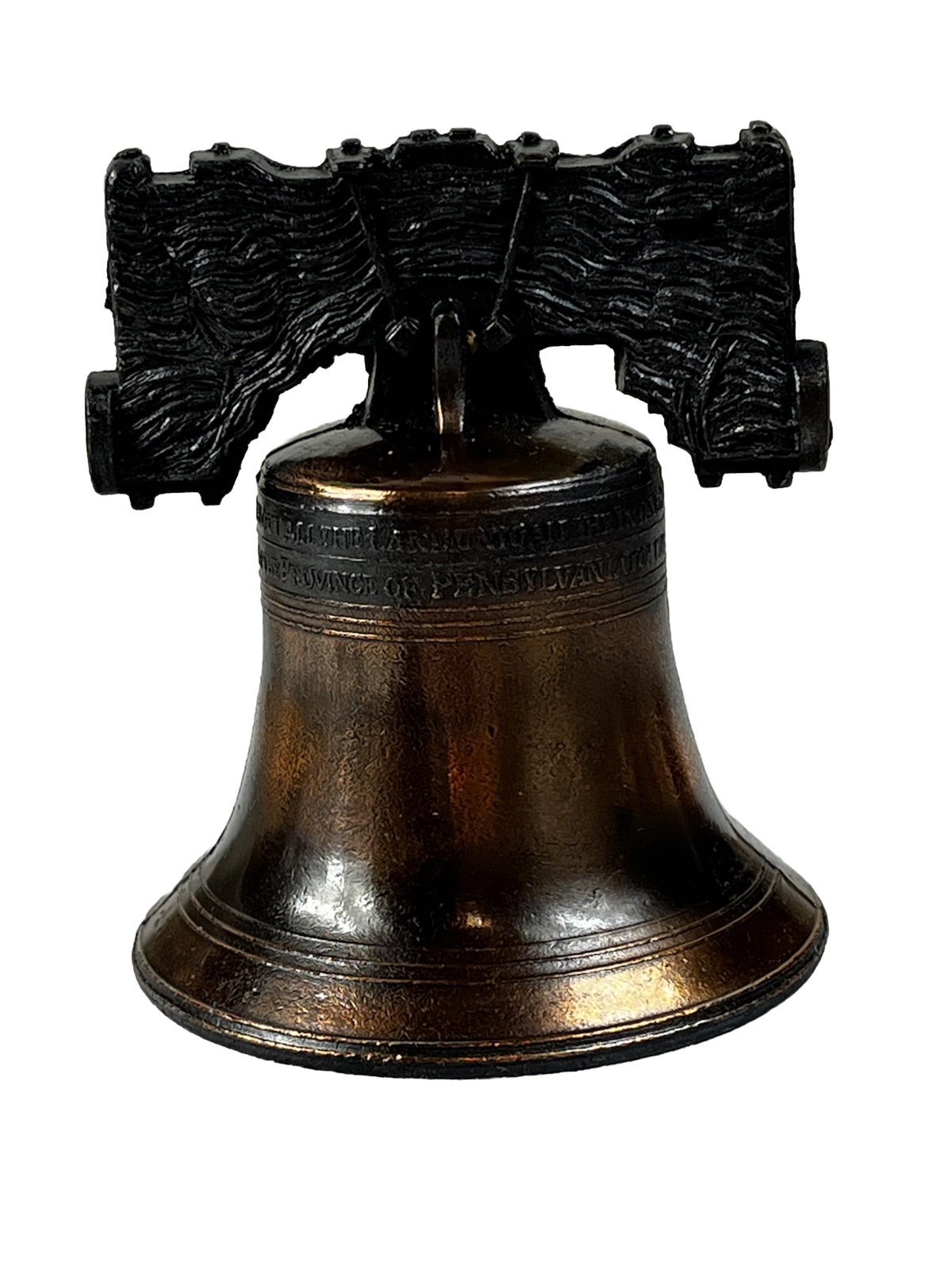 Vintage Miniature Metal Liberty Bell Souvenir Replica 3” Tall 3” Wide ...