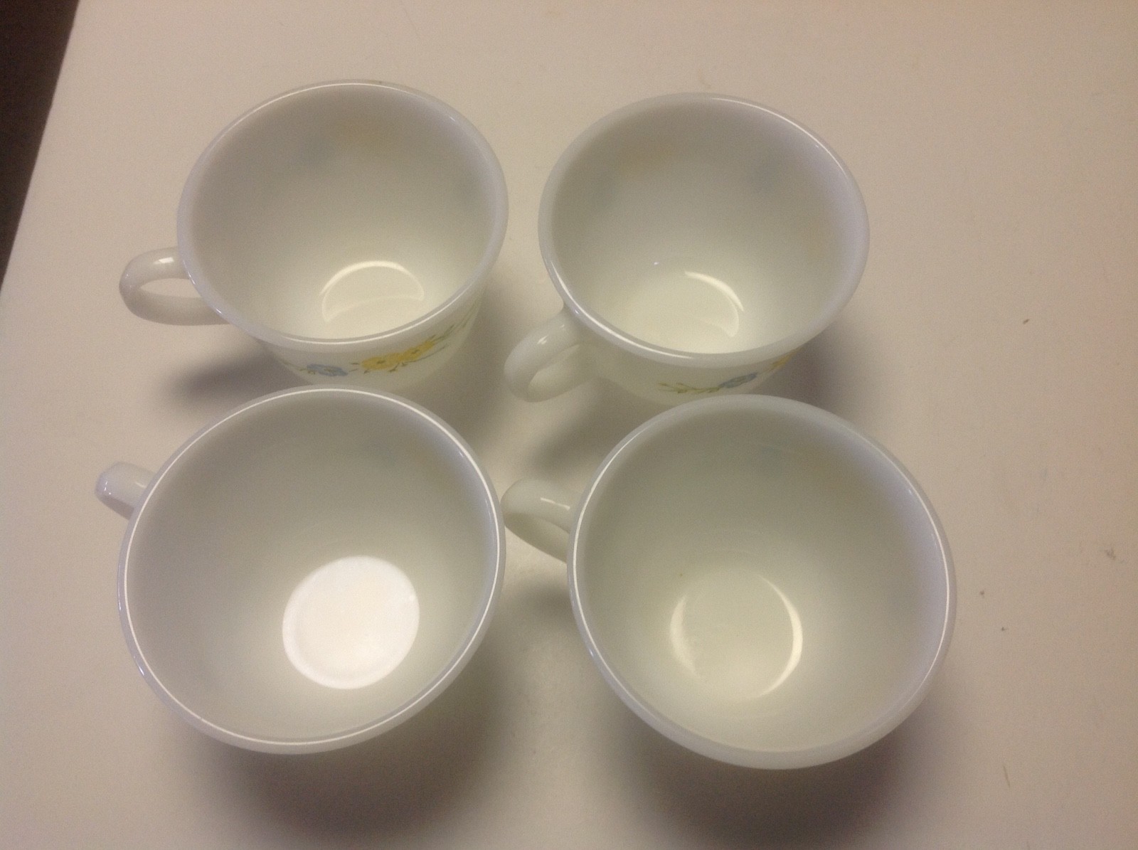 Vintage Pyrex Corning Coffee Mugs Flirtation Pattern Set Of Four | eBay