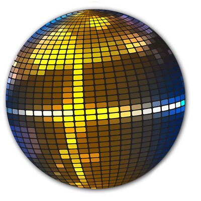DJ Gold Disco Ball #2 Slip Mat 7" inch Slipmat Portablism Turntable x1 ...