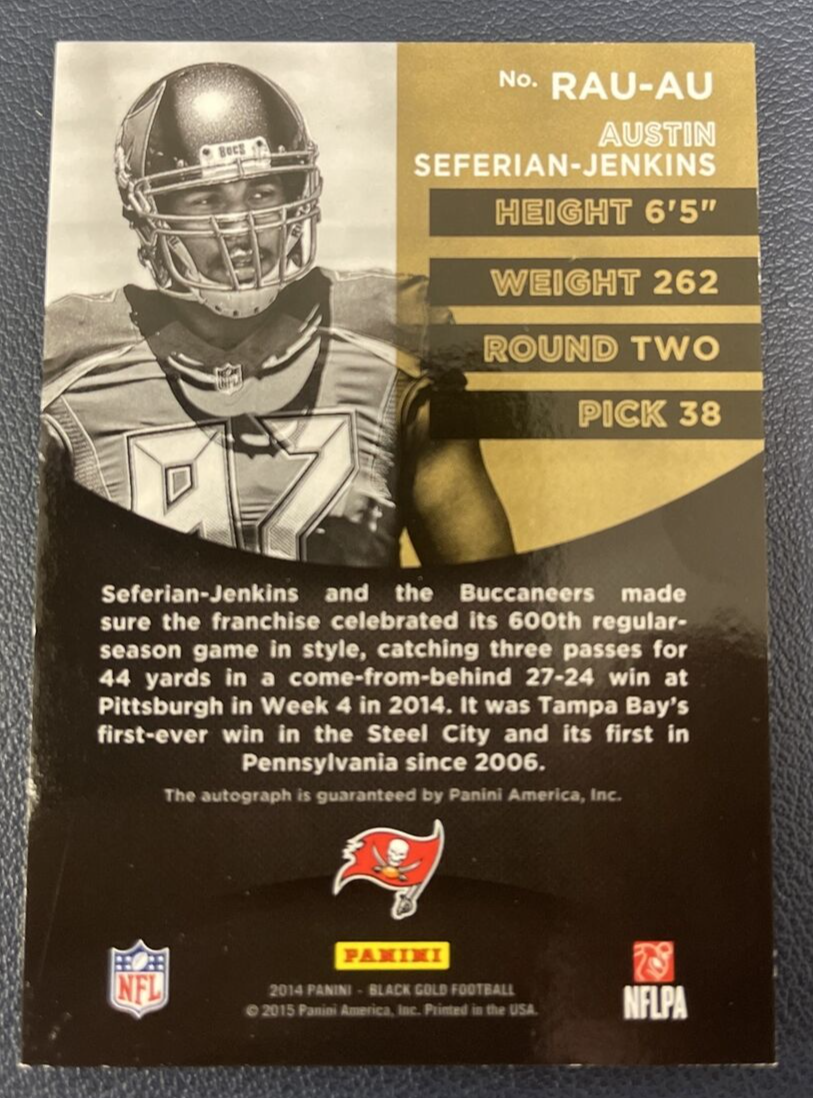 2014 Panini Black Gold - Rookie Dual Autograph #120 Austin Seferian ...