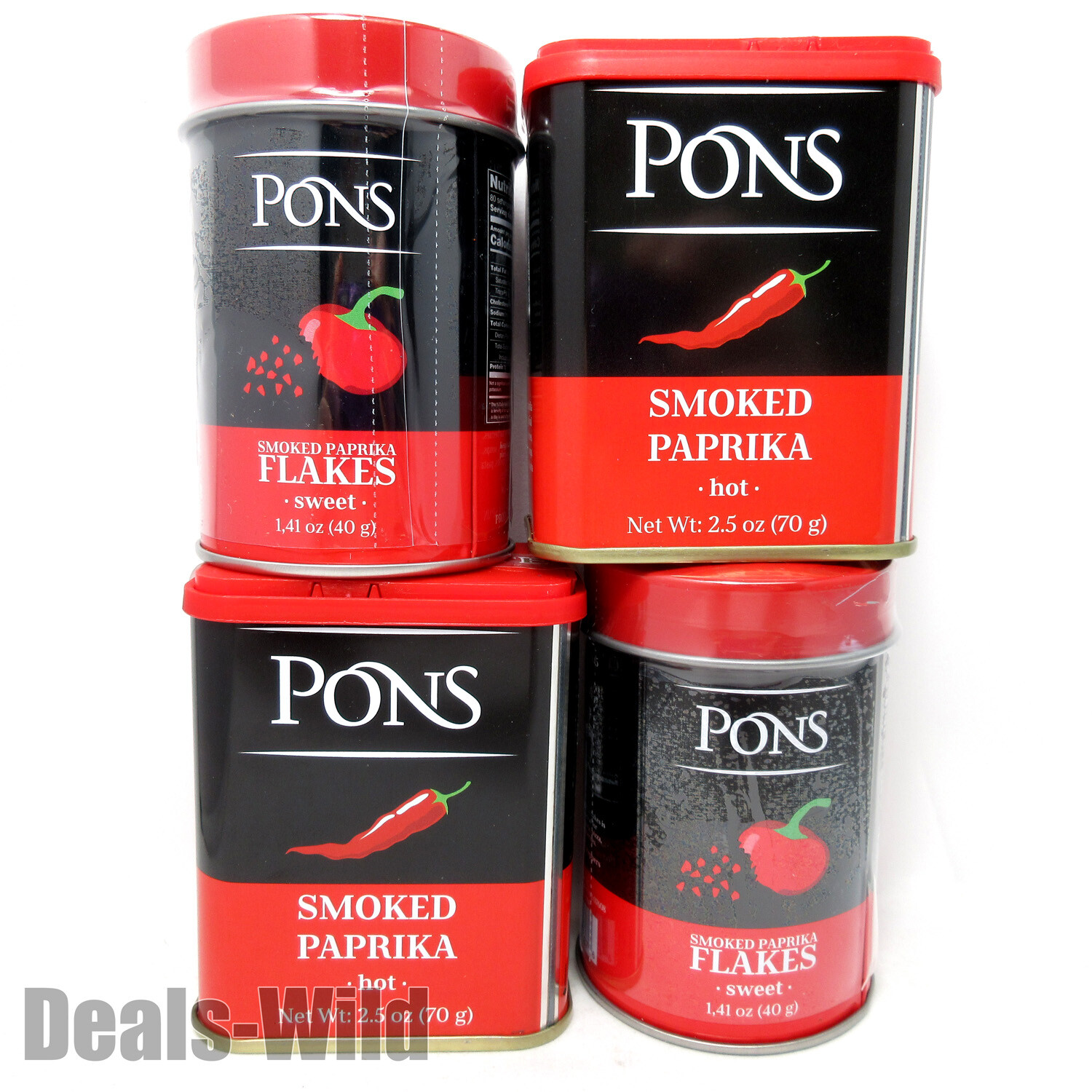 Smoked Paprika Sweet Flakes or Hot Powder Spain Spice Pons - Choose One ...