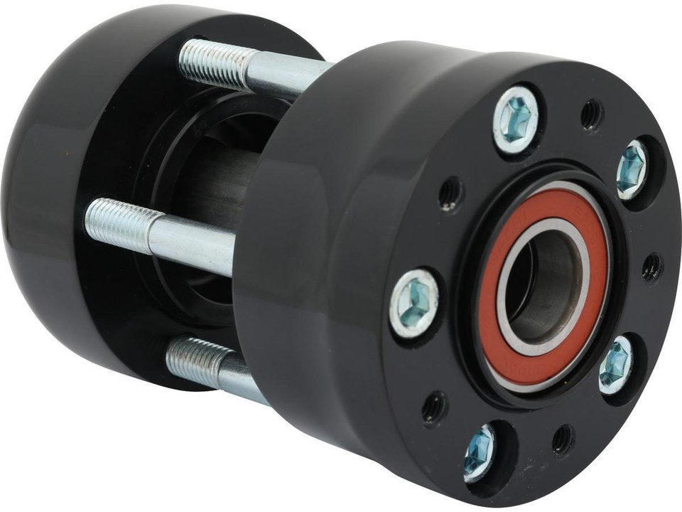 RevTech Single Rotor Front Wheel Hub Black Non-ABS Single Flange For 12 ...