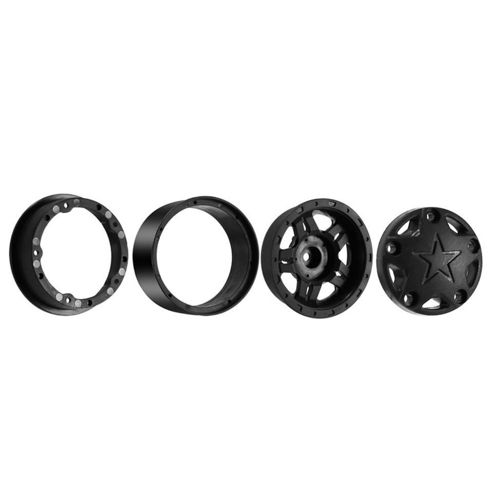 8PCS Plastic Beadlock 2.2 Wheel Hub Wheel Rims for 1/10 RC Crawler ...