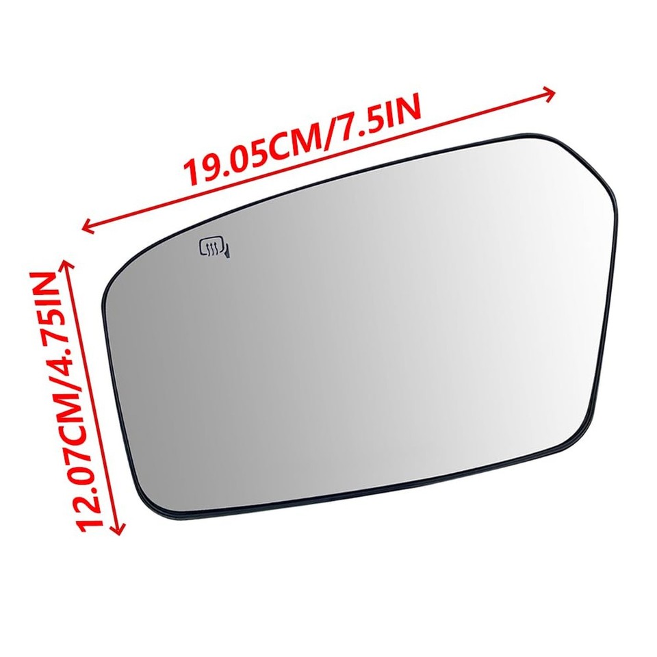 Riloer Replacement Side Mirror Glass Heated with Back Plate Right ...