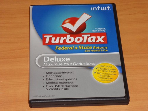 LOOK *CD For FEDERAL RETURN ONLY* *Retail* 2011 TURBOTAX DELUXE CD ...
