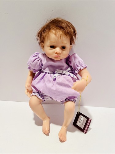 Ashton Drake Doll Tiny Miracle TINA 10" Realistic Baby Purple Dress Rare | eBay