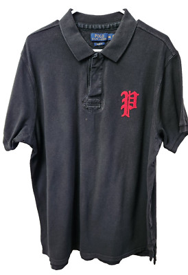 Polo Ralph Lauren Men's Black Polo with Red P Logo SIZE: XXL | eBay