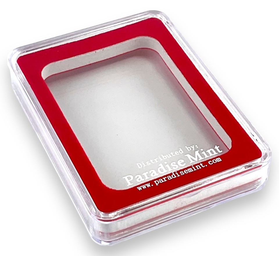6 x Paradise Mint Brand Single Coin Storage Boxes for NGC Slabs Red ...