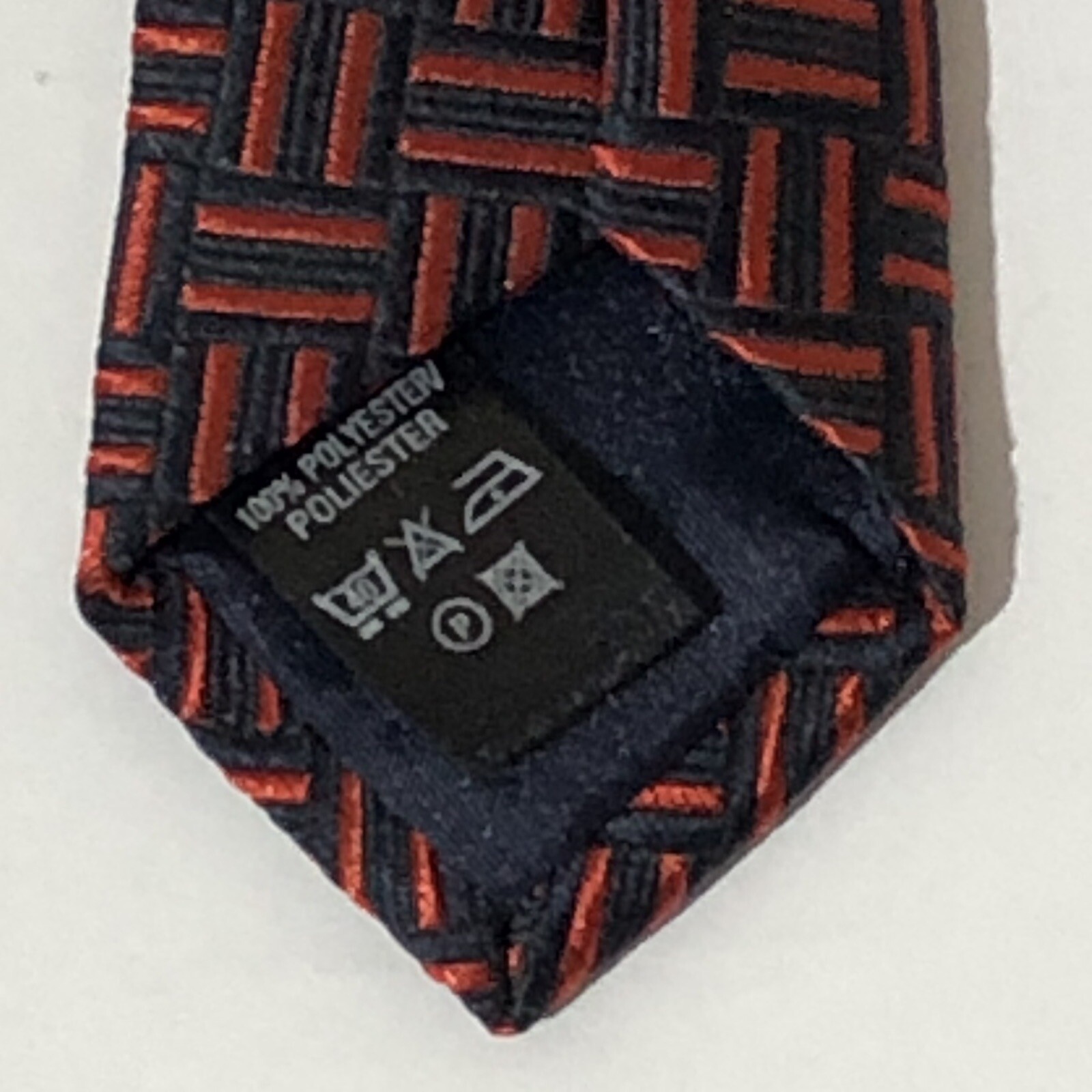 Vintage Marks & Spencer St Michael Tie Red & Blue Pol… - Gem