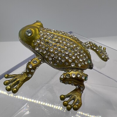 Jeweled Frog Trinket with magnet closure. | eBay