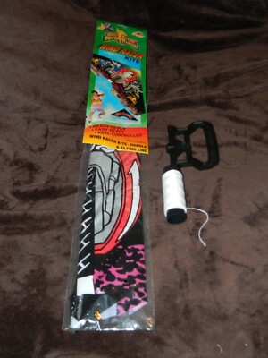 1994 Spectra Star Power Rangers Wind Racer Kite w/ Handle and Flying ...