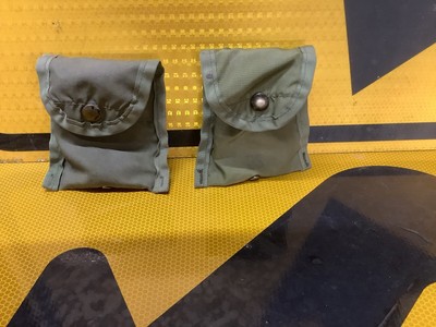 Two First Aid or Compass Pouch ALICE USGI Army OD Green GC Small Items ...