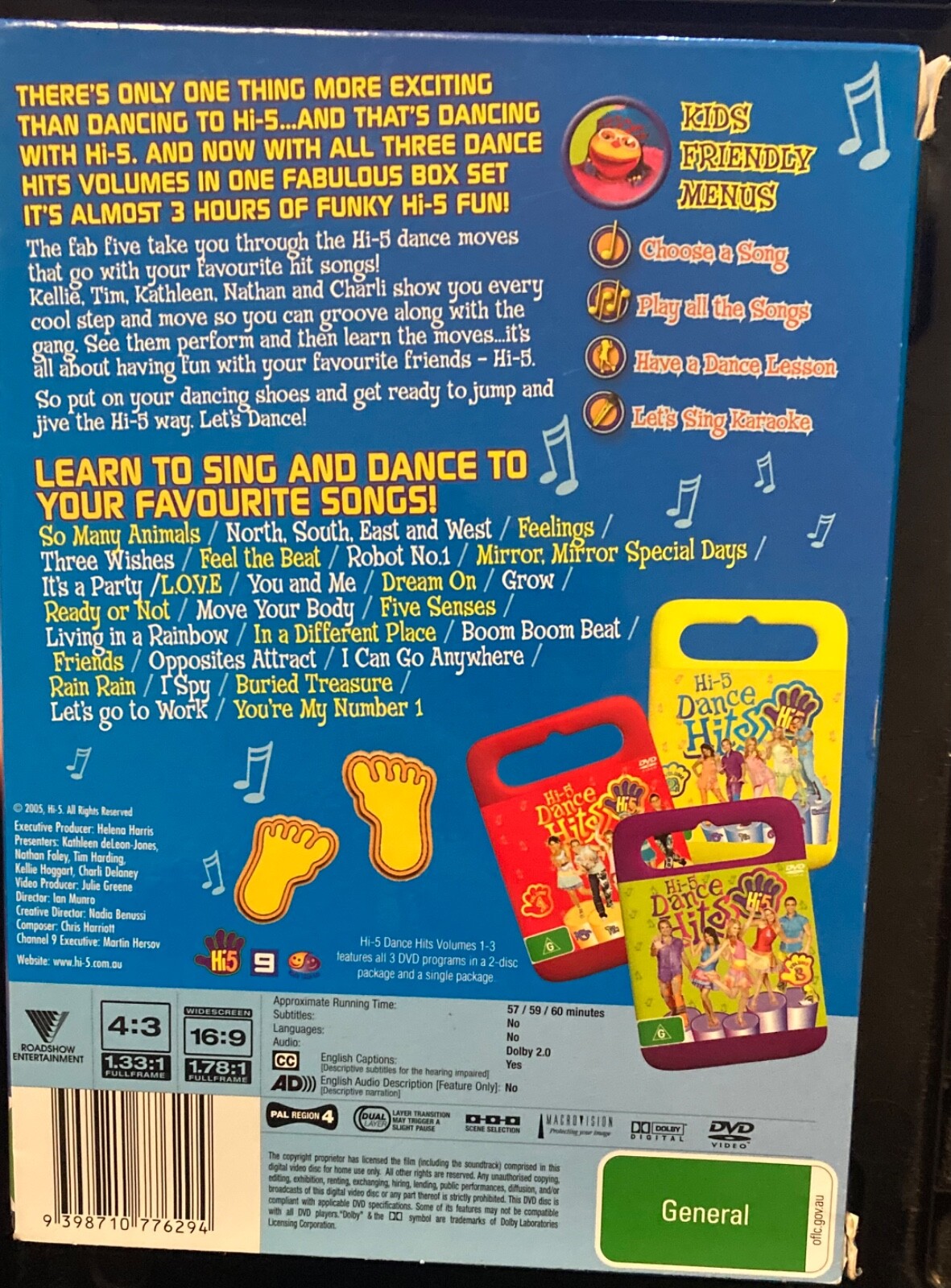 Hi-5 Dance Hits Volume 1, 2 & 3 DVD Boxset OOP Australian Hi5 | eBay