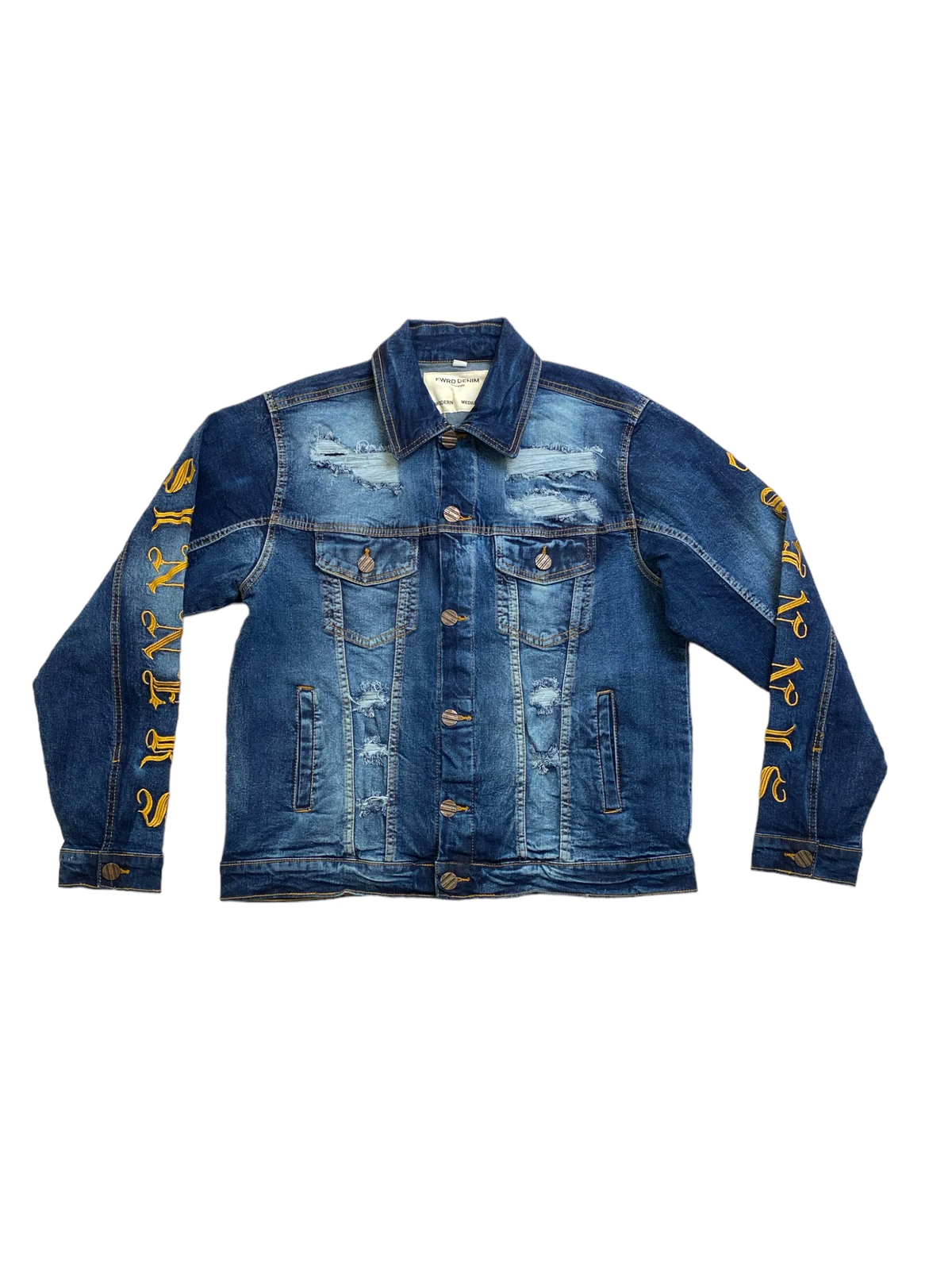 Men FWRD DENIM & CO. Saints X Sinners Denim Jacket | eBay