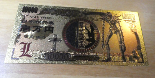 DEATH NOTE ANIME GOLD BILLET WHM FAN YEN MANGA CARTE CARDDASS SP NEUF ...