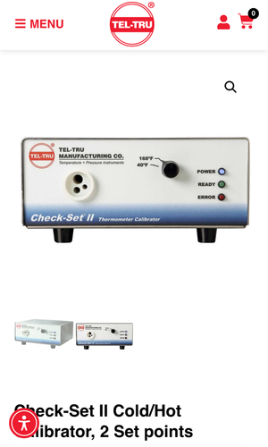 Tel-Tru Manufacturing Co. Check-Set II Thermometer Calibrator | eBay
