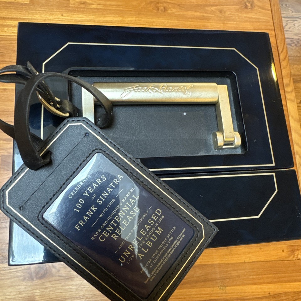 Collectible Jack Daniel’s Sinatra Century: Bottle, Book, Hang tag, Case ...