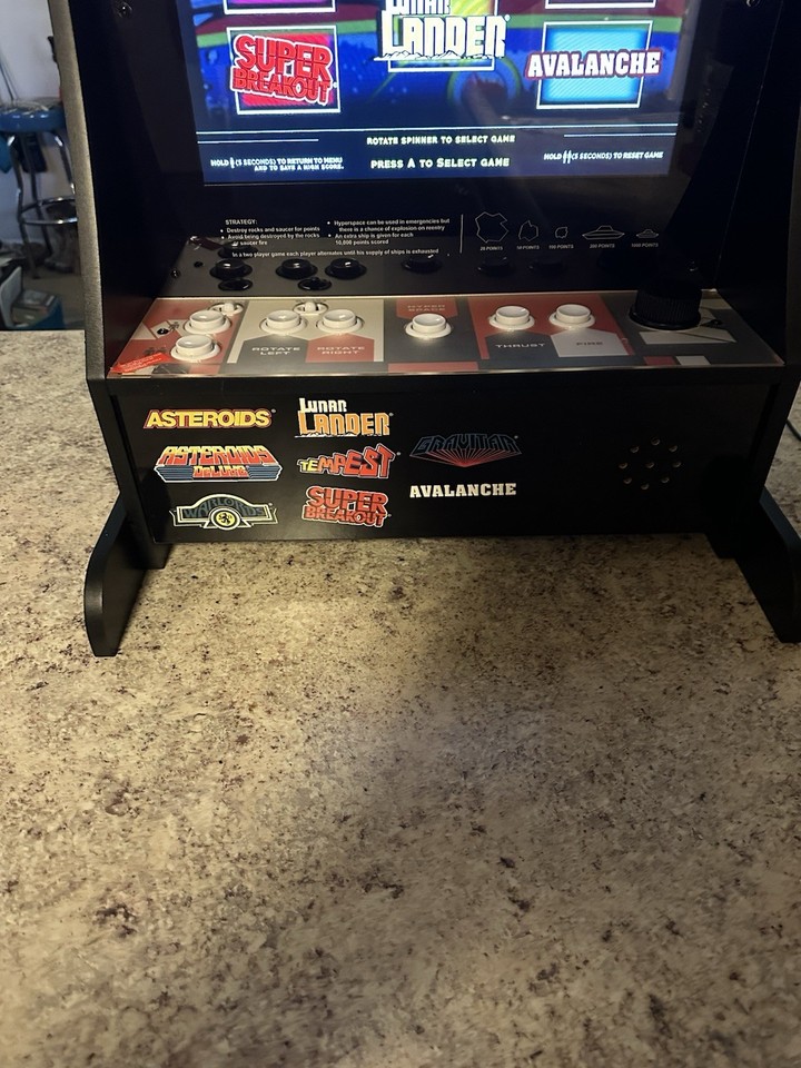 Arcade1Up Party-CADE Asteroid PARTY-CADE 8-IN-1 17" LCD Tested | eBay