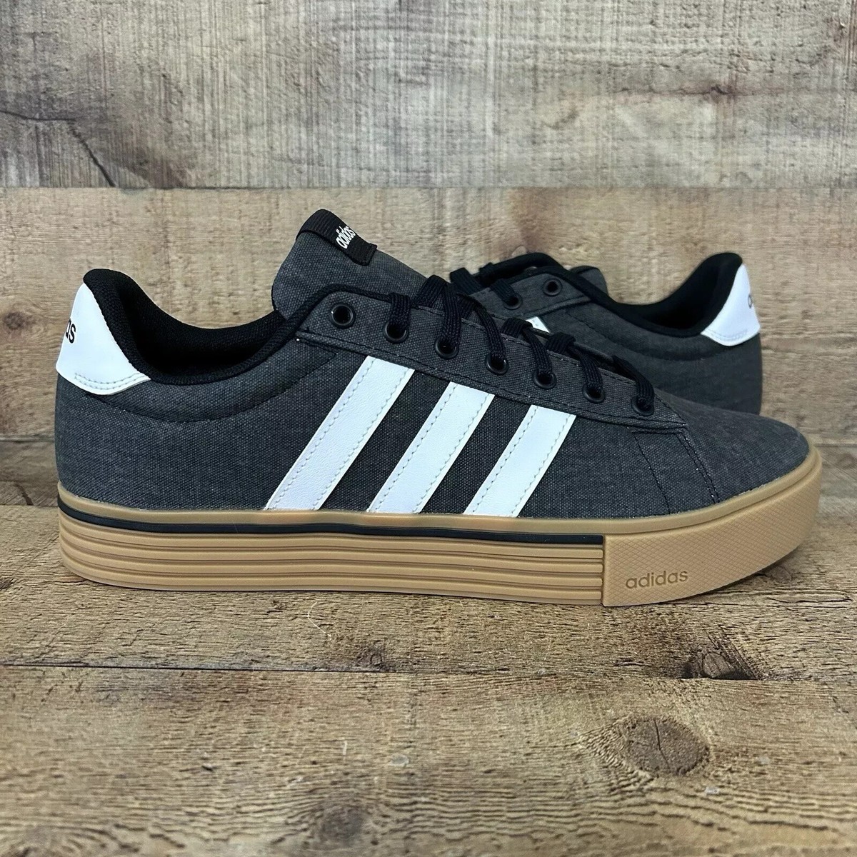 Adidas Daily 4.0 Skateboard Black White Gum Canvas Retro IF4492