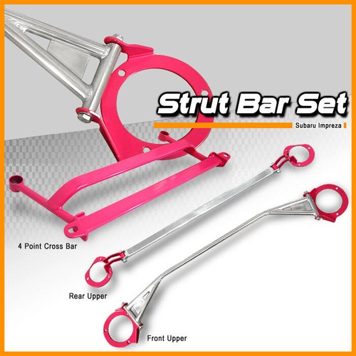 Fits 02-06 Impreza WRX Front + Rear Strut + Brace Bar | eBay