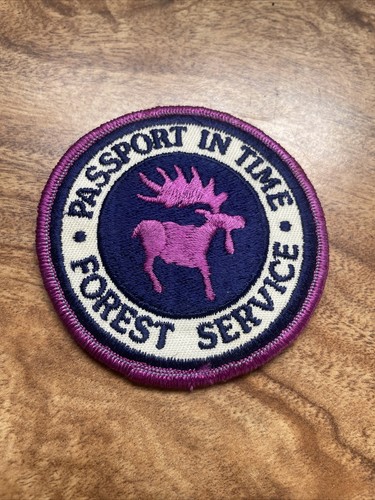 Moose Passport Time FEDERAL US FOREST SERVICE USFS NF PATCH rare 80s ...