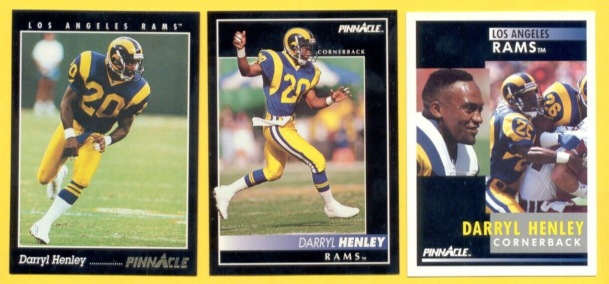 1991-1993 Pinnacle DARRYL HENLEY Los Angeles Rams 3-Card Lot | eBay