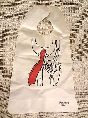 EXECUTIVE BIB~The Peacekeeper~ Adult Mealtime Bib Protector Aid Apron ...