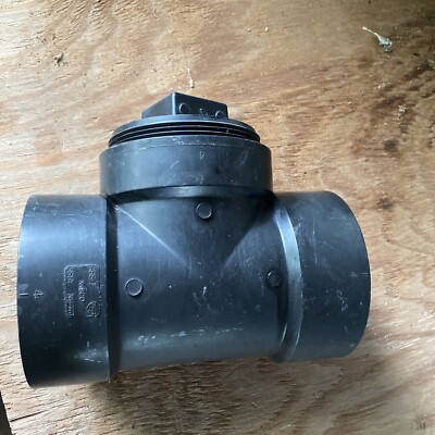 4 Inch ABS Cleanout Tee with Plug, ABS Construction NIBCO 5814 NSF-dwv ...