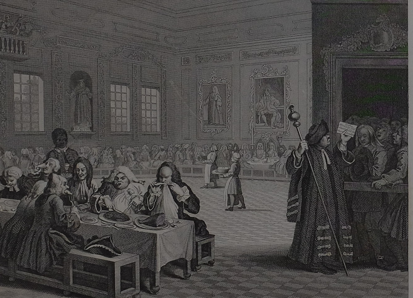 C1840 Hogarth Aufdruck ~ Industrie & Idleness Fleißig' Prentice Sheriff ...