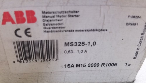 ABB MS325,,,16A Manual Motor Starter 690V | eBay