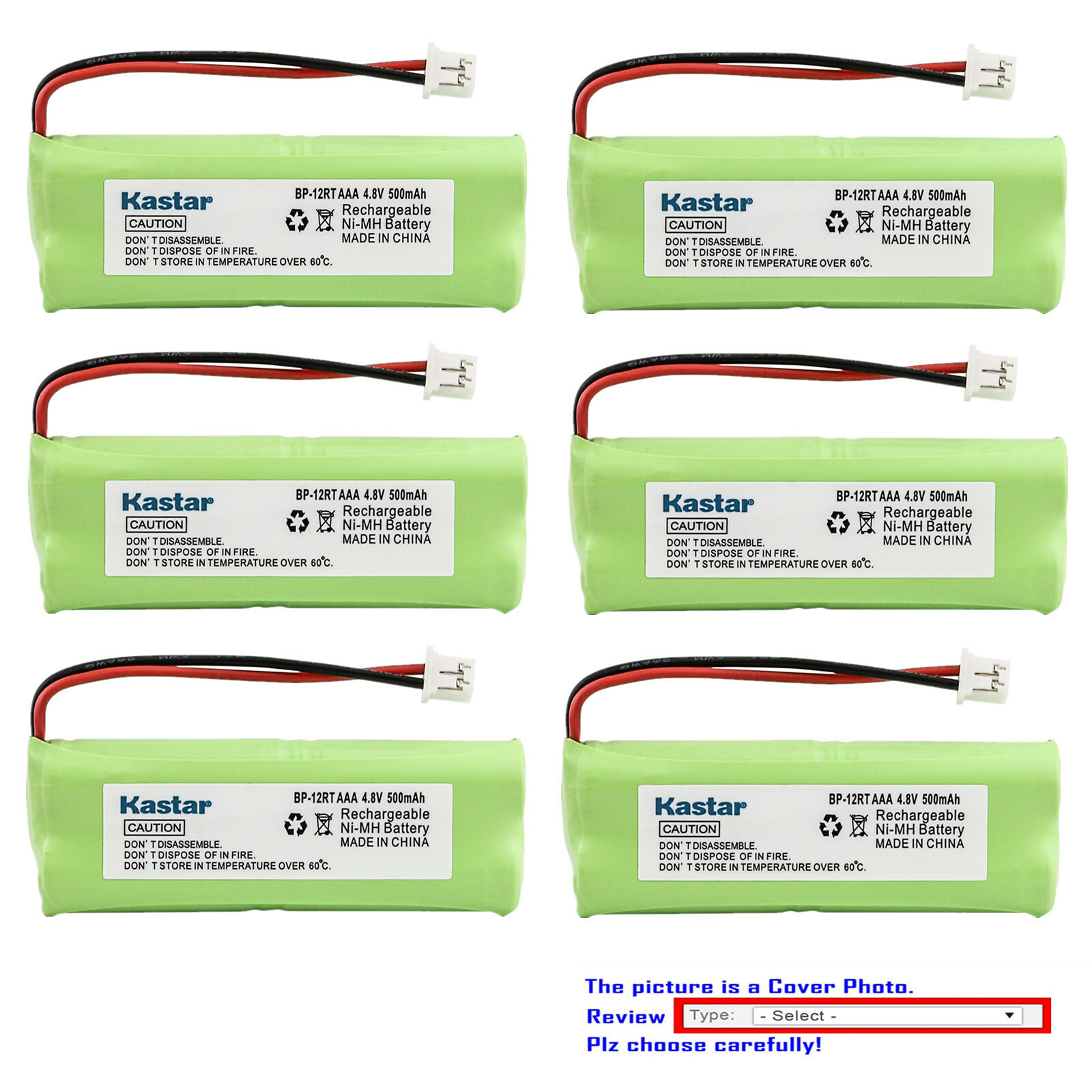 Kastar NiMH 4.8V 500mAh Battery for Dogtra 1902NCP Receiver 2000 beeper ...
