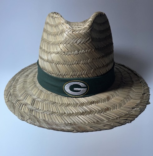 Green Bay Packers '47Brand Team LOGO Official NFL Straw Hat Sun Cap One ...