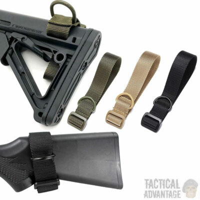 Tactical Universal D Ring Sling point Adapter Rifle Buttstock Loop ...