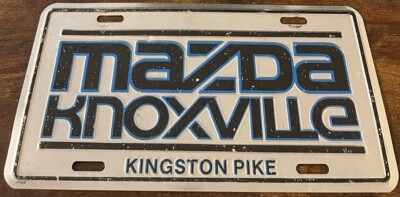 Mazda Knoxville Dealership Booster License Plate Tennessee Kingston ...