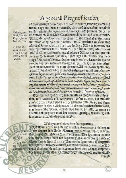 Leonard Digges (1596) Prognostication Everlasting of Right Good ...