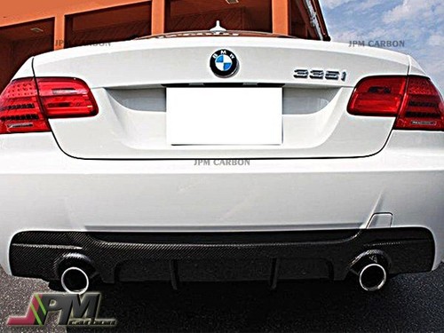 P Style Carbon Fiber Rear Diffuser 07-13 BMW E92/E93 328i 335i Coupe ...