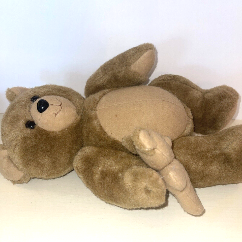 RARE Snuggables Bernadette Bear wBaby Bear Plush 15" With Bent Original ...