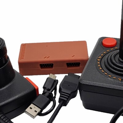 iCode Atari Joystick, Paddle, Driving to USB Adapter 2 ports 2600 7800 ...