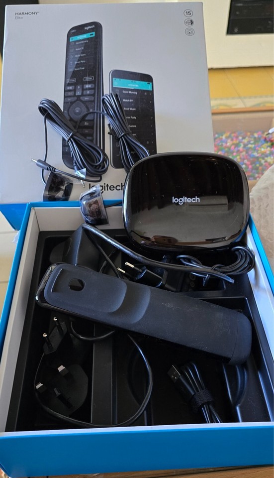 Logitech Harmony Elite Remote Control System Complete In Box W/ Cradle ...