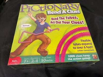 Pictionary Bend a Clues Game Family Friendly Mattel Kids Tubes | eBay
