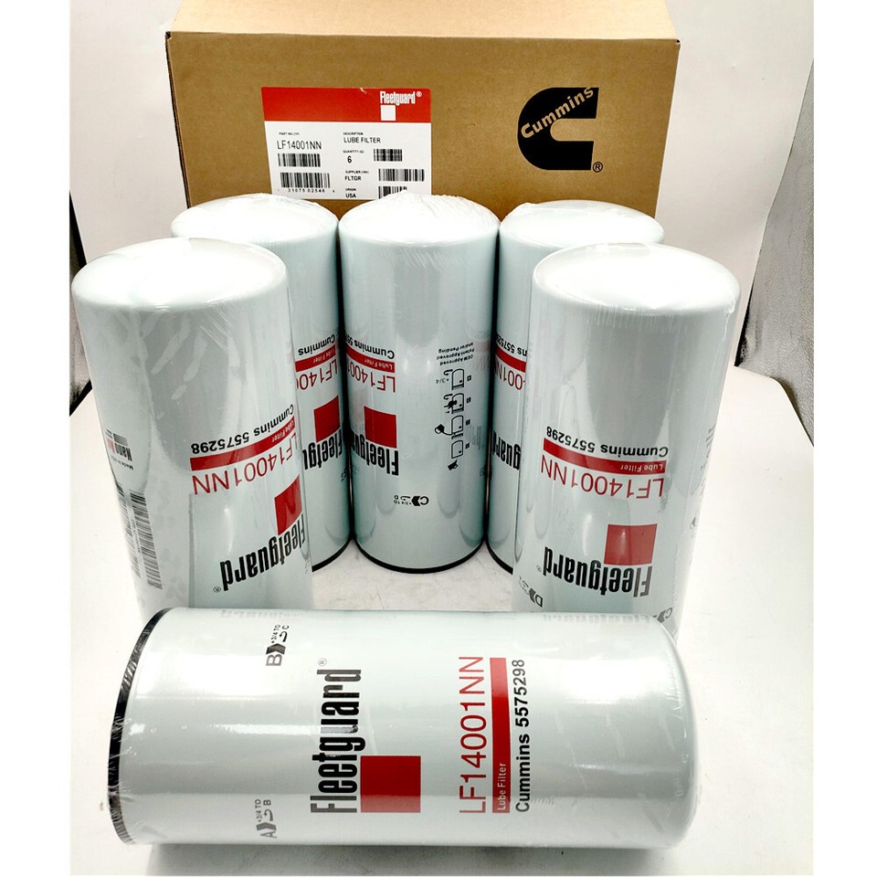 6PCS LF14001NN Fleetguard Oil Filter 5575298 for Cummins X15 Engine NEW ...