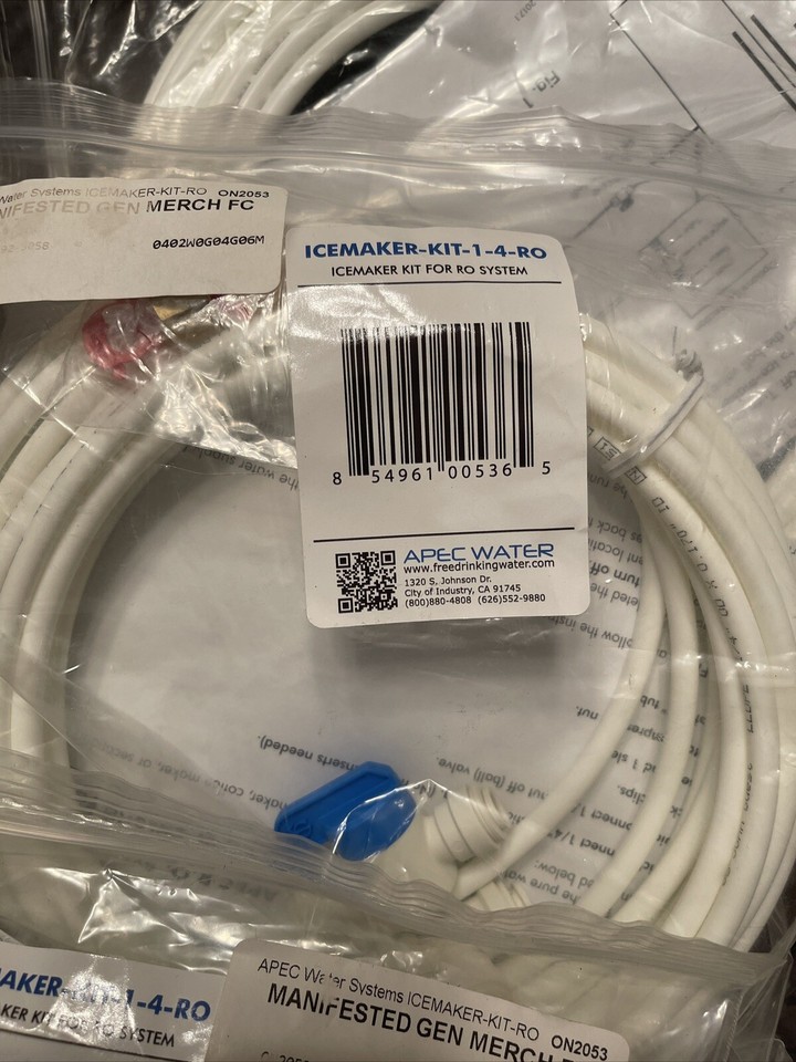 APEC Water Systems ICEMAKER-KIT-RO-1-4 Ice Maker Installation Kit For ...