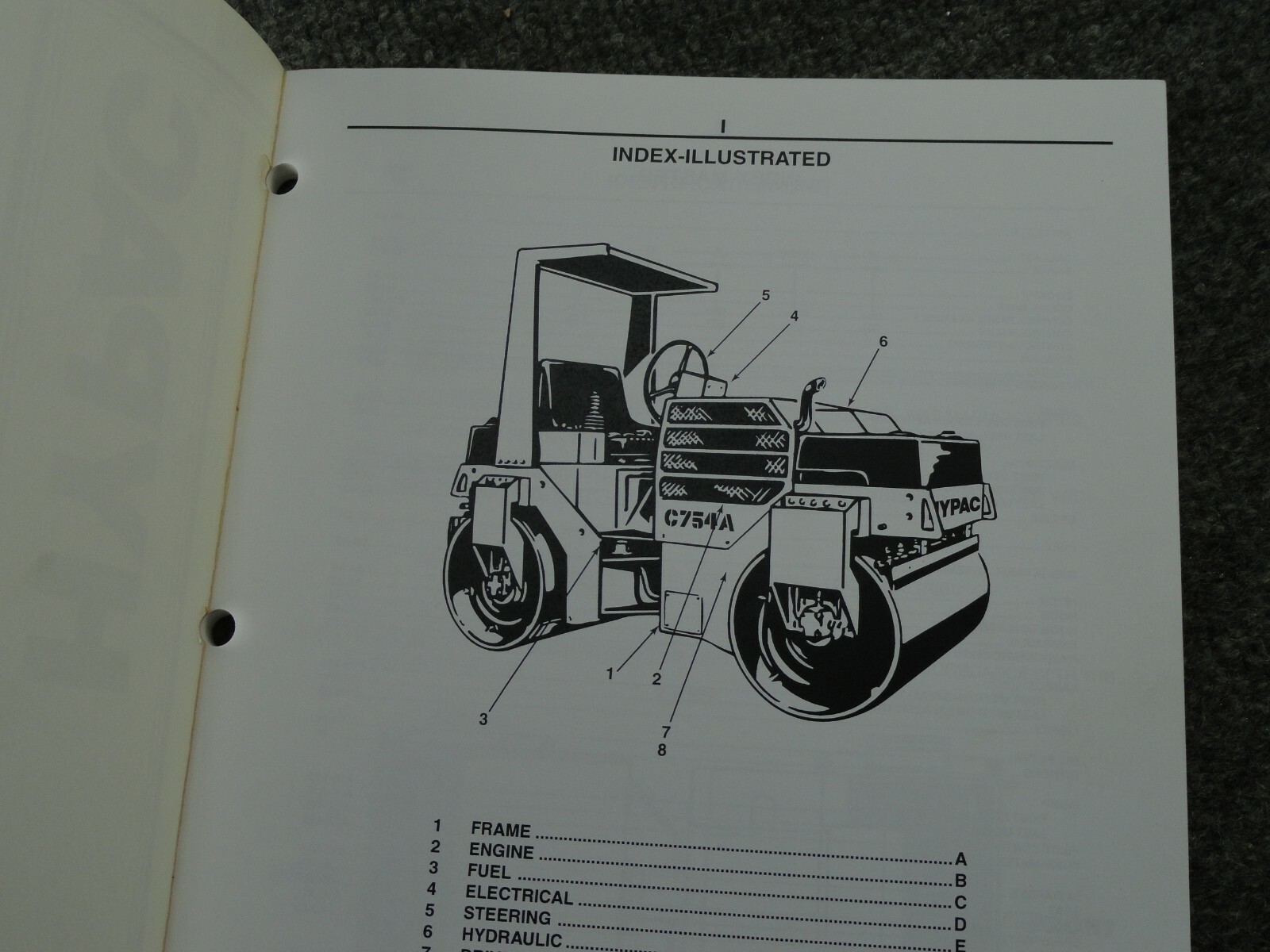 OEM Factory HYPAC C754A Compactor Roller Parts Catalog Book Manual ...